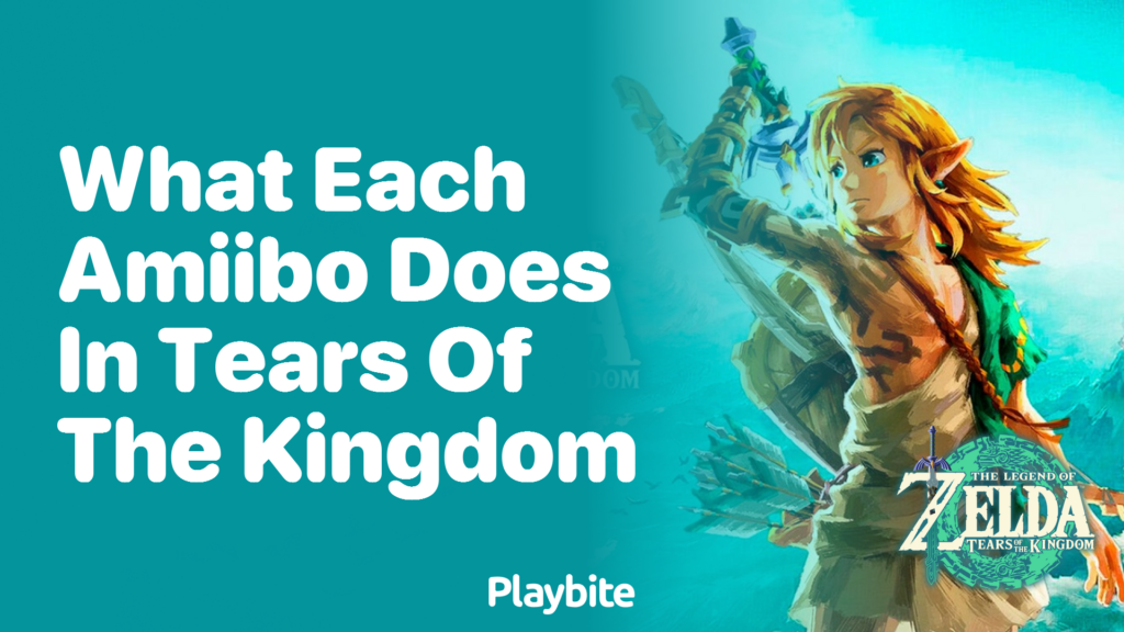 What Does Each Amiibo Do in Tears of the Kingdom? - Playbite