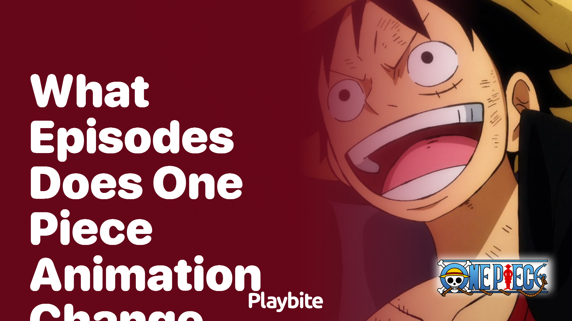 What Episodes Does One Piece Animation Change? - Playbite