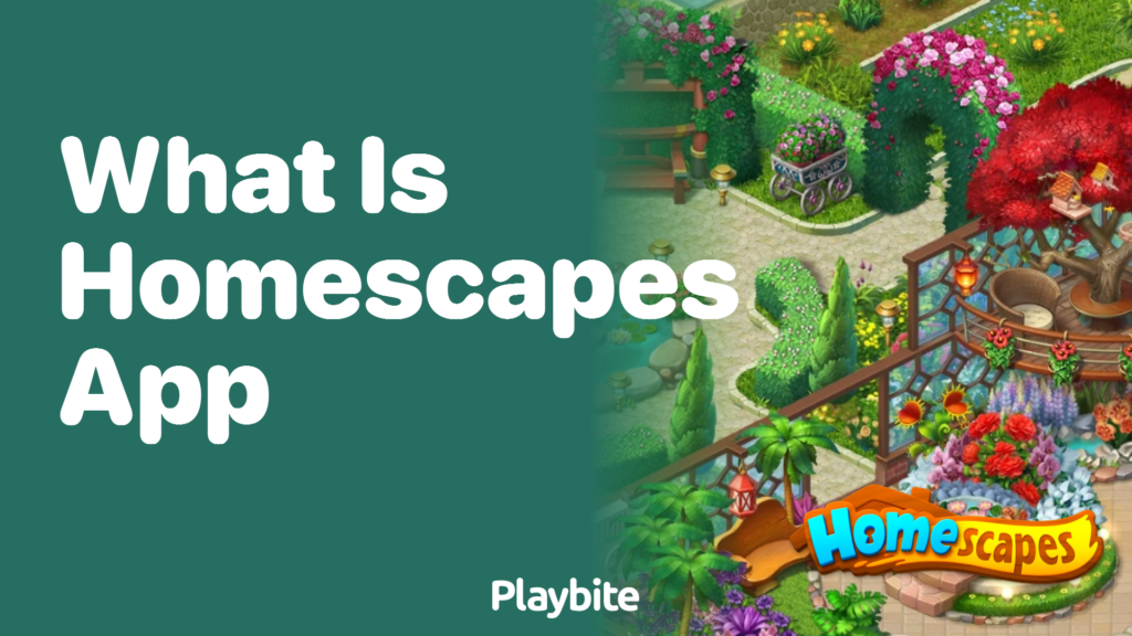 What is Homescapes app? - Playbite
