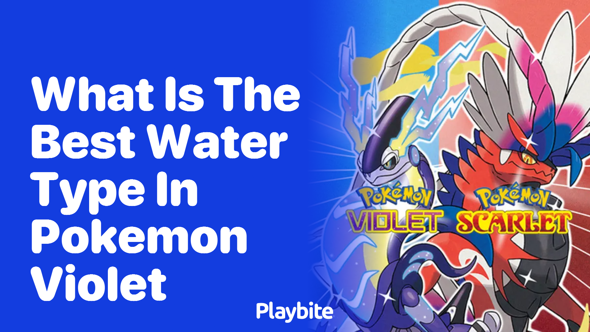 What is the best water type in Pokemon Violet? - Playbite