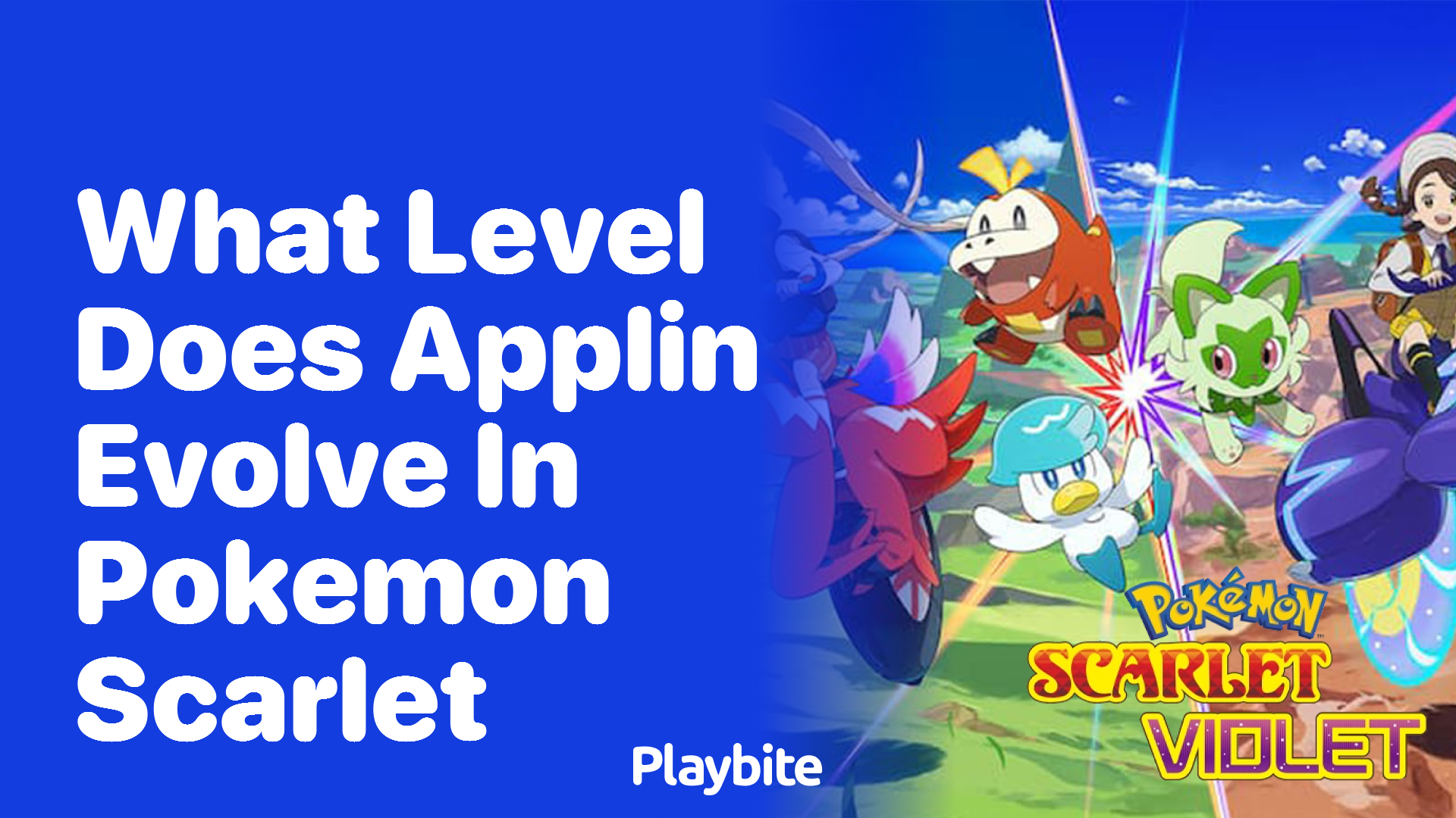 What level does Applin evolve in Pokemon Scarlet? - Playbite
