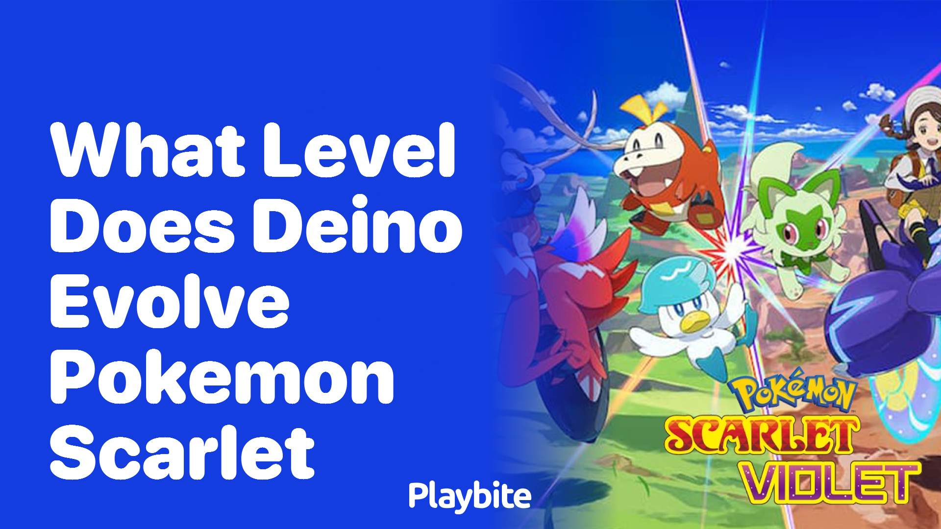 What level does Deino evolve in Pokemon Scarlet? - Playbite