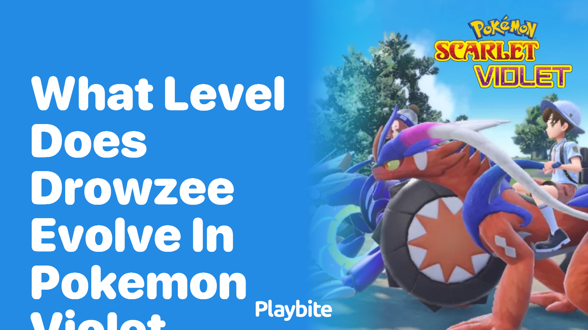 What level does Drowzee evolve in Pokemon Violet? - Playbite