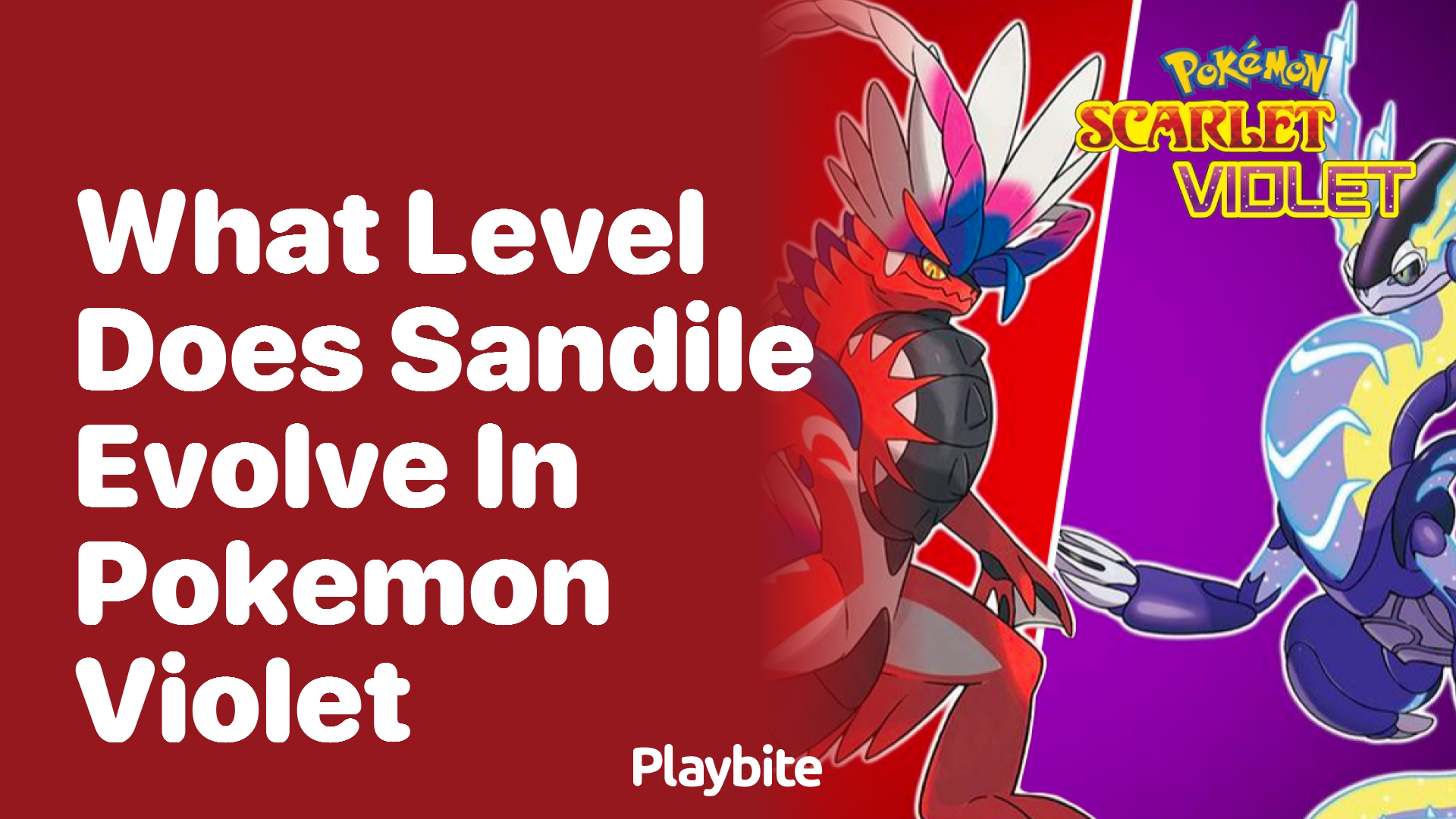 What level does Sandile evolve in Pokemon Violet? - Playbite