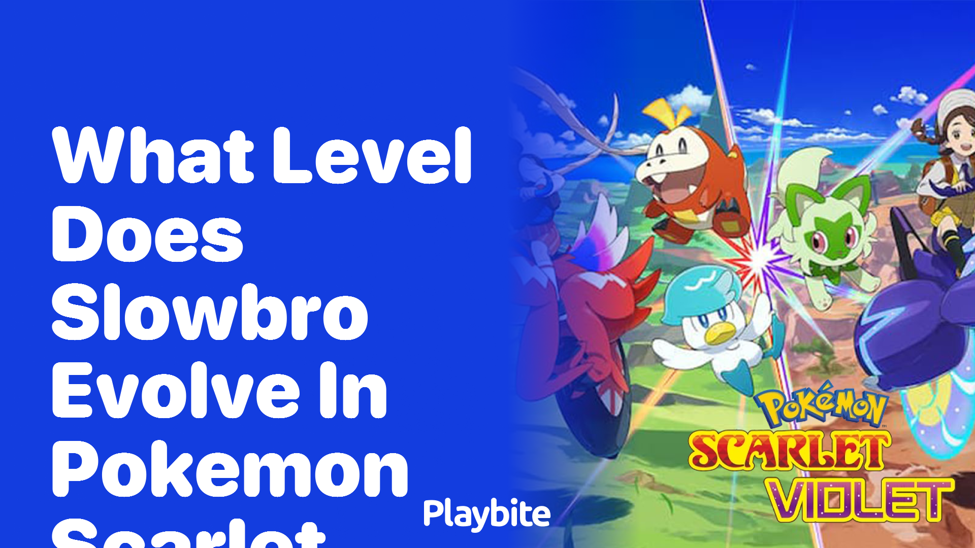 What Level Does Slowbro Evolve in Pokemon Scarlet? - Playbite