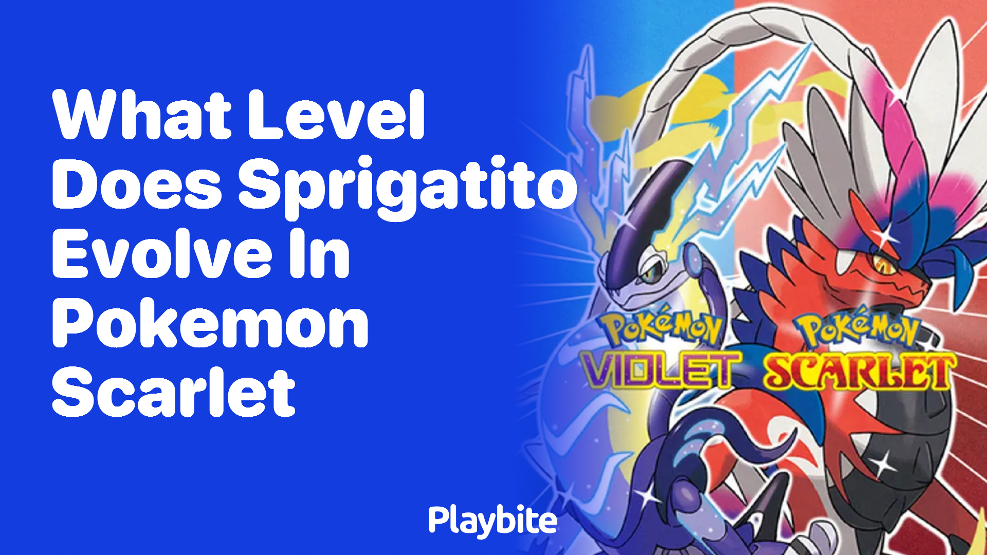 What level does Sprigatito evolve in Pokemon Scarlet? - Playbite