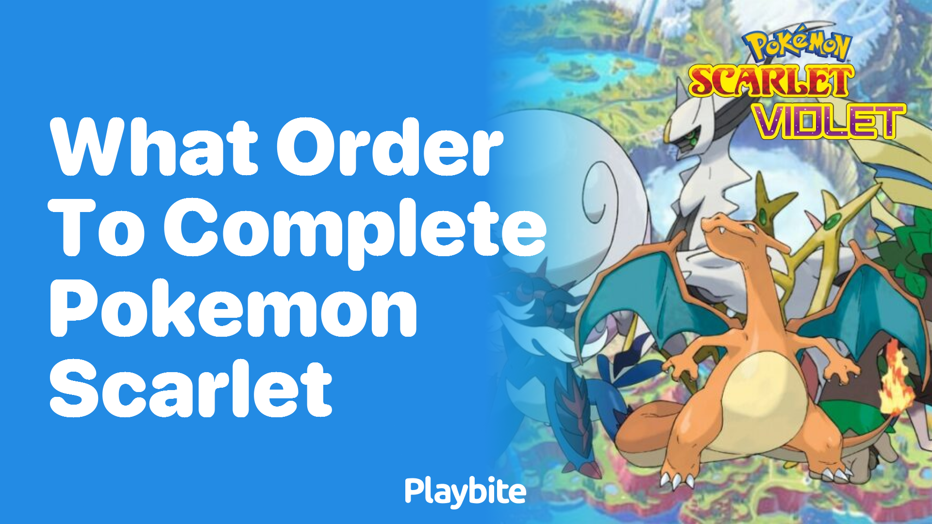 What order should you complete Pokémon Scarlet in? - Playbite