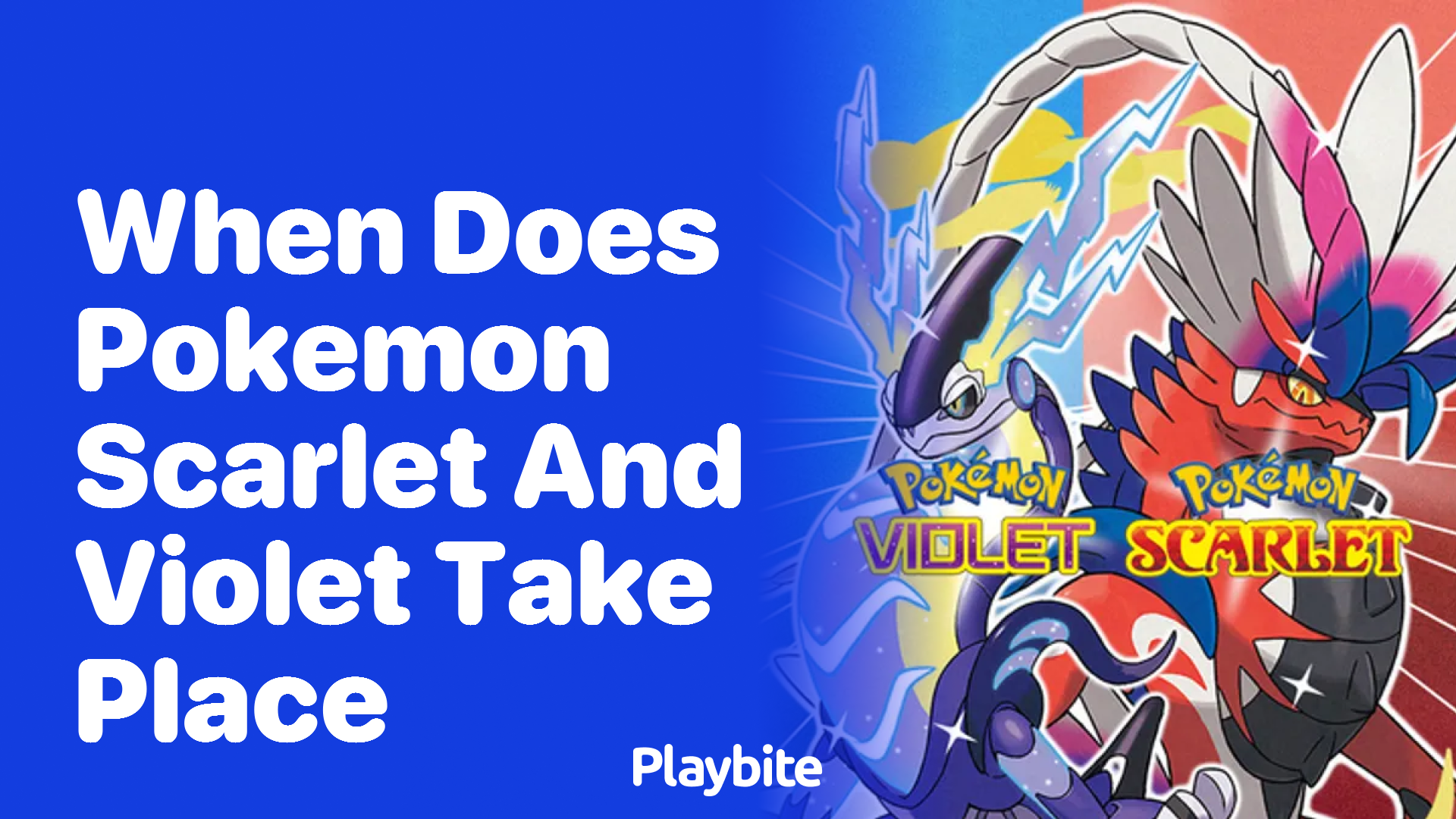When does Pokemon Scarlet and Violet take place? - Playbite