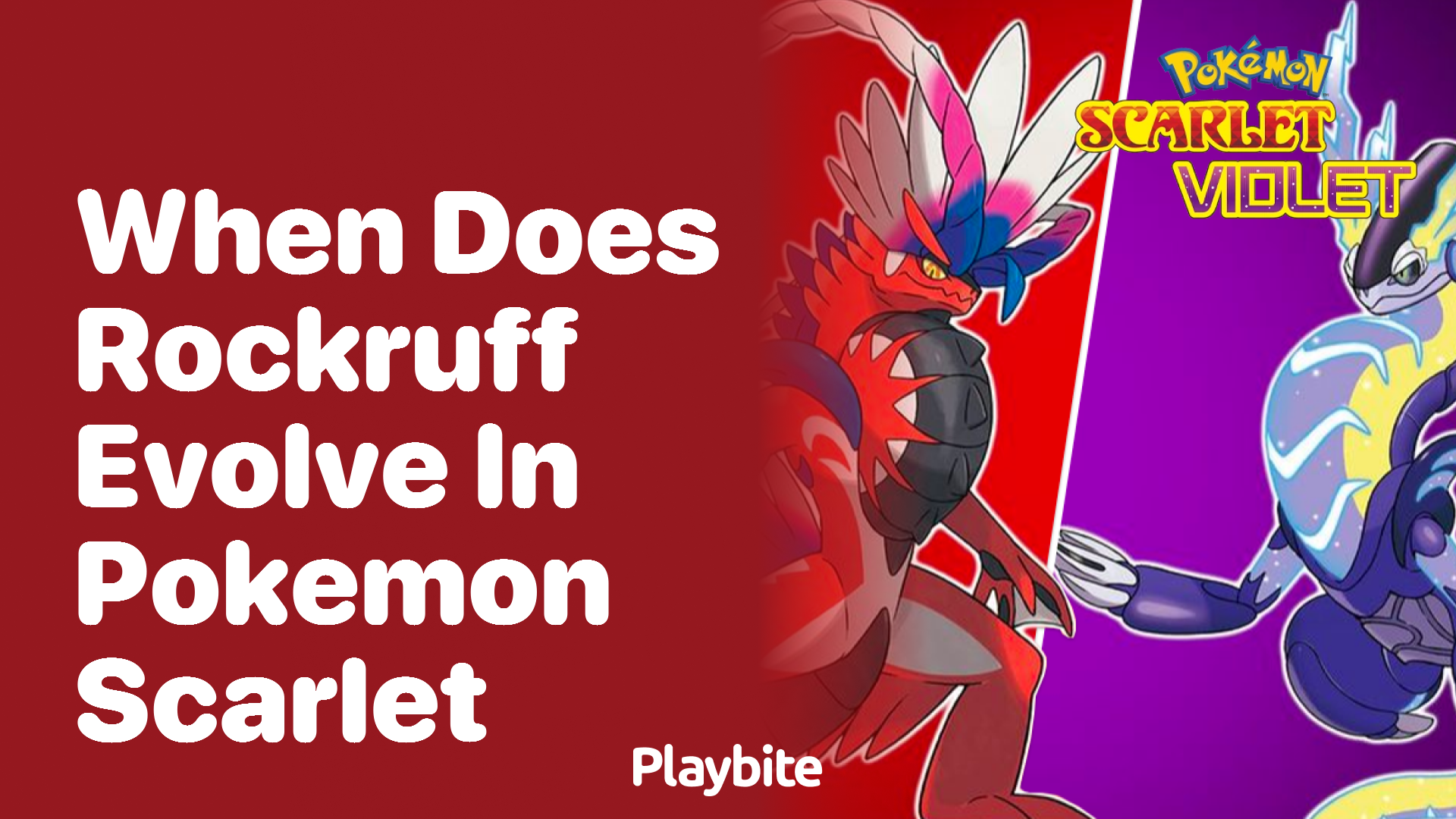When Does Rockruff Evolve in Pokemon Scarlet? - Playbite