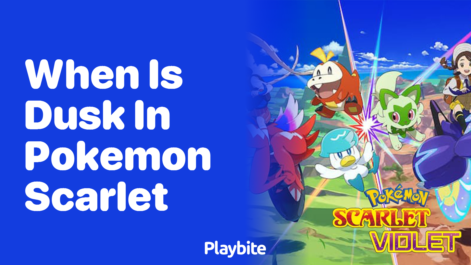 When is dusk in Pokemon Scarlet? - Playbite