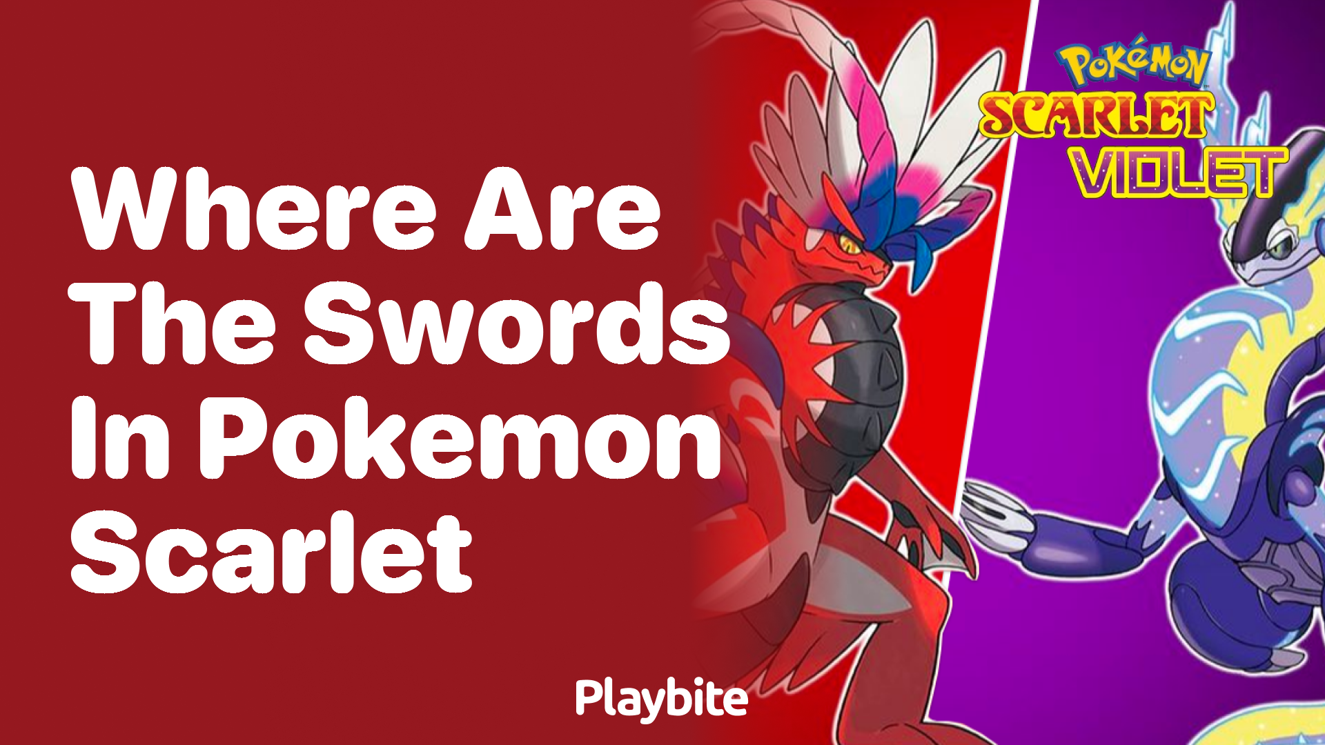 Where are the swords in Pokemon Scarlet? - Playbite