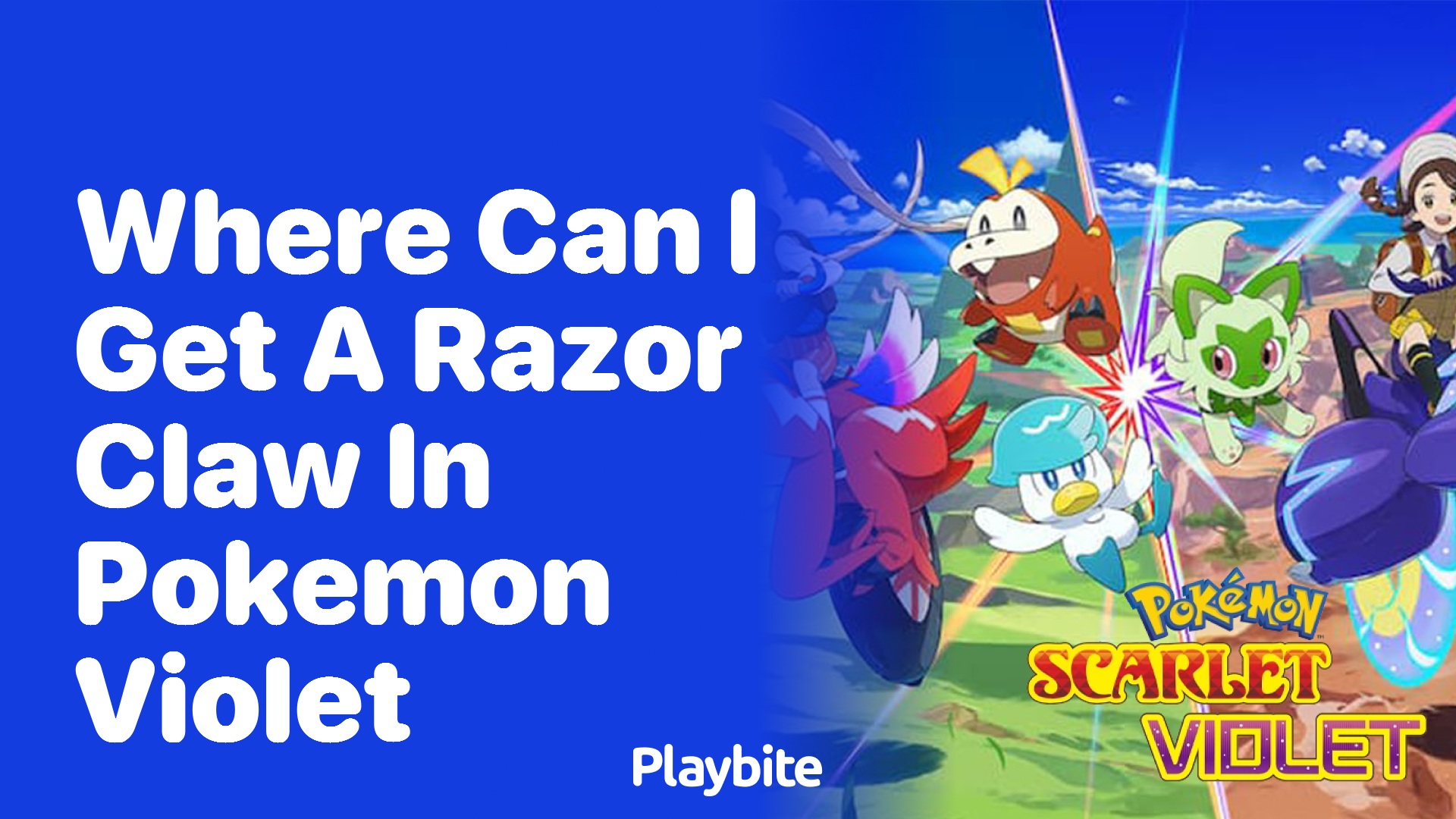 Where can I get a Razor Claw in Pokemon Violet? - Playbite
