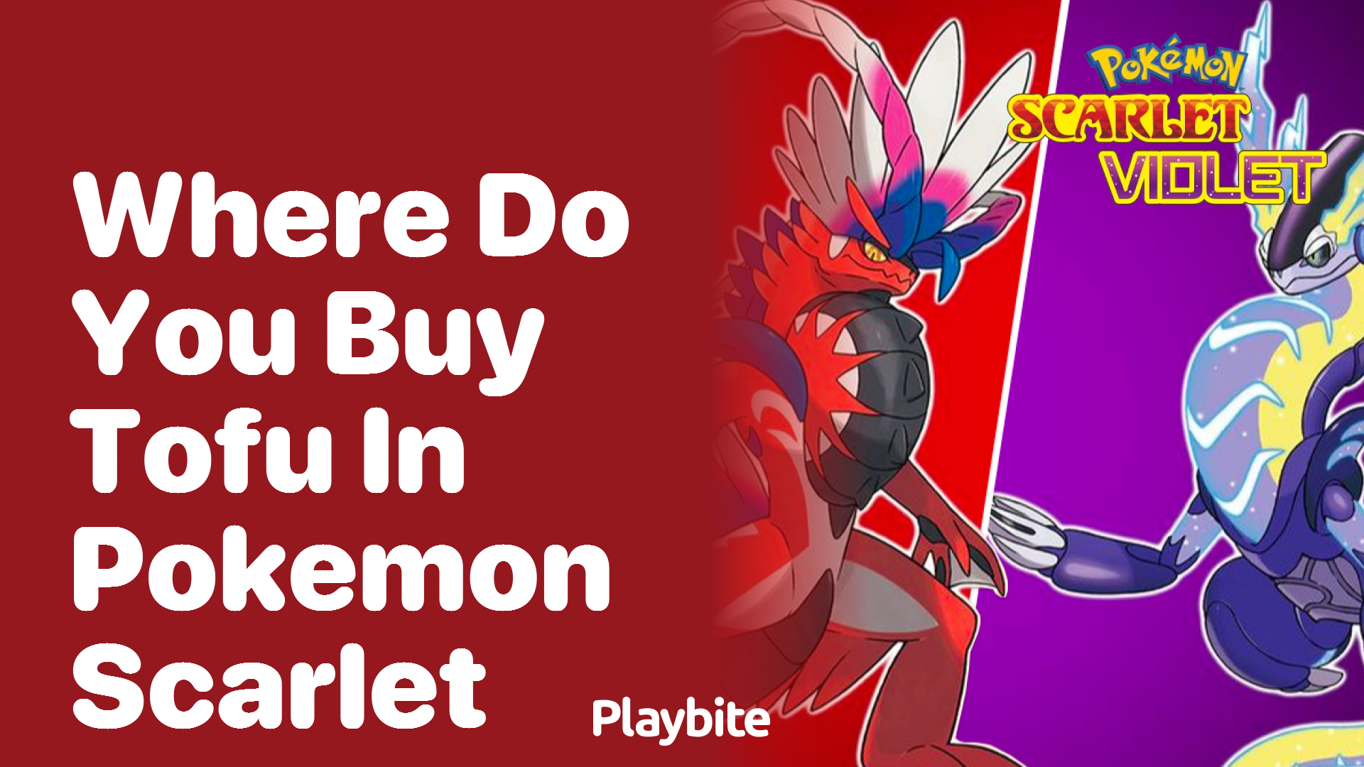 Where do you buy tofu in Pokémon Scarlet? - Playbite