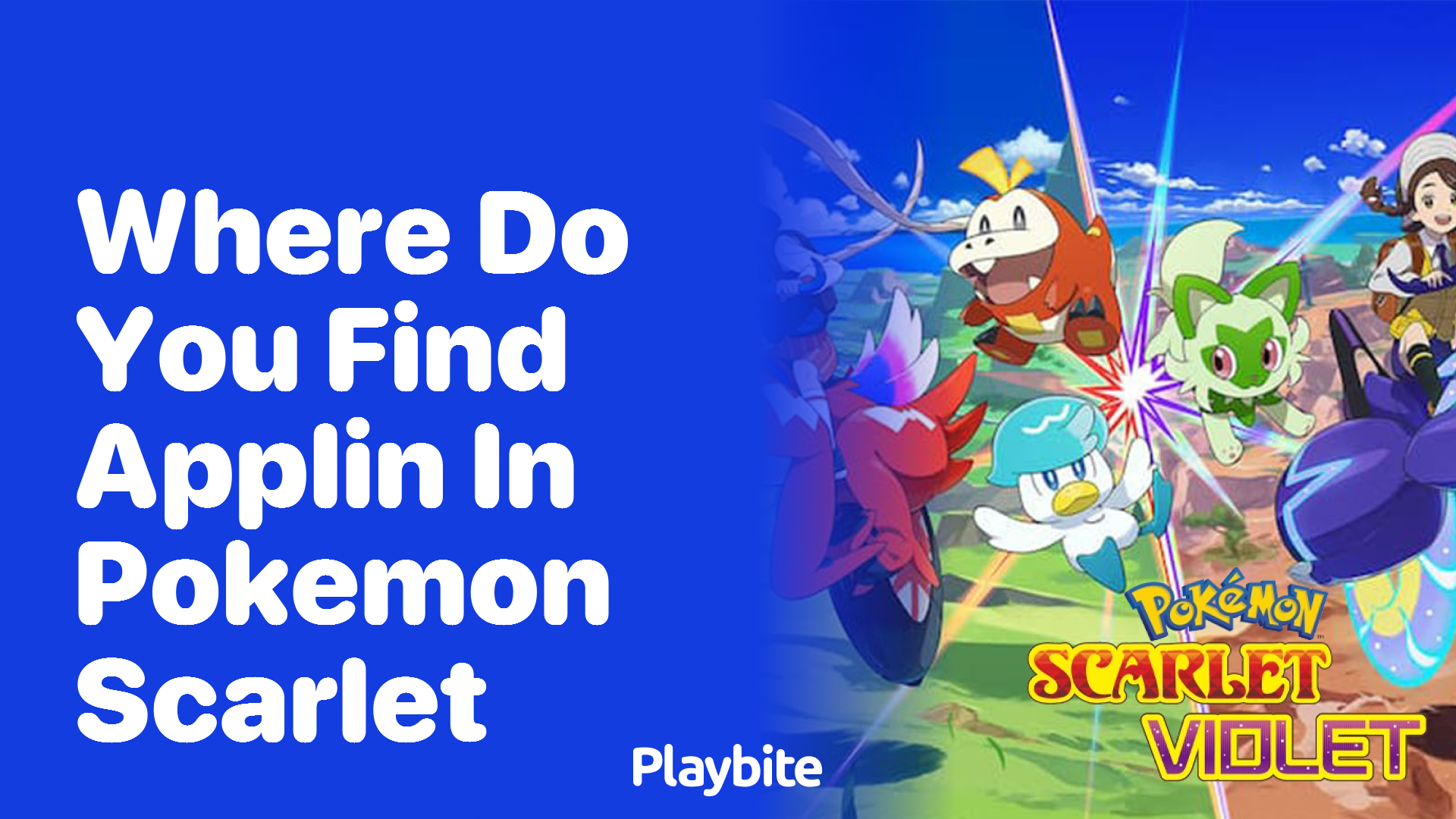 Where do you find Applin in Pokemon Scarlet - Playbite
