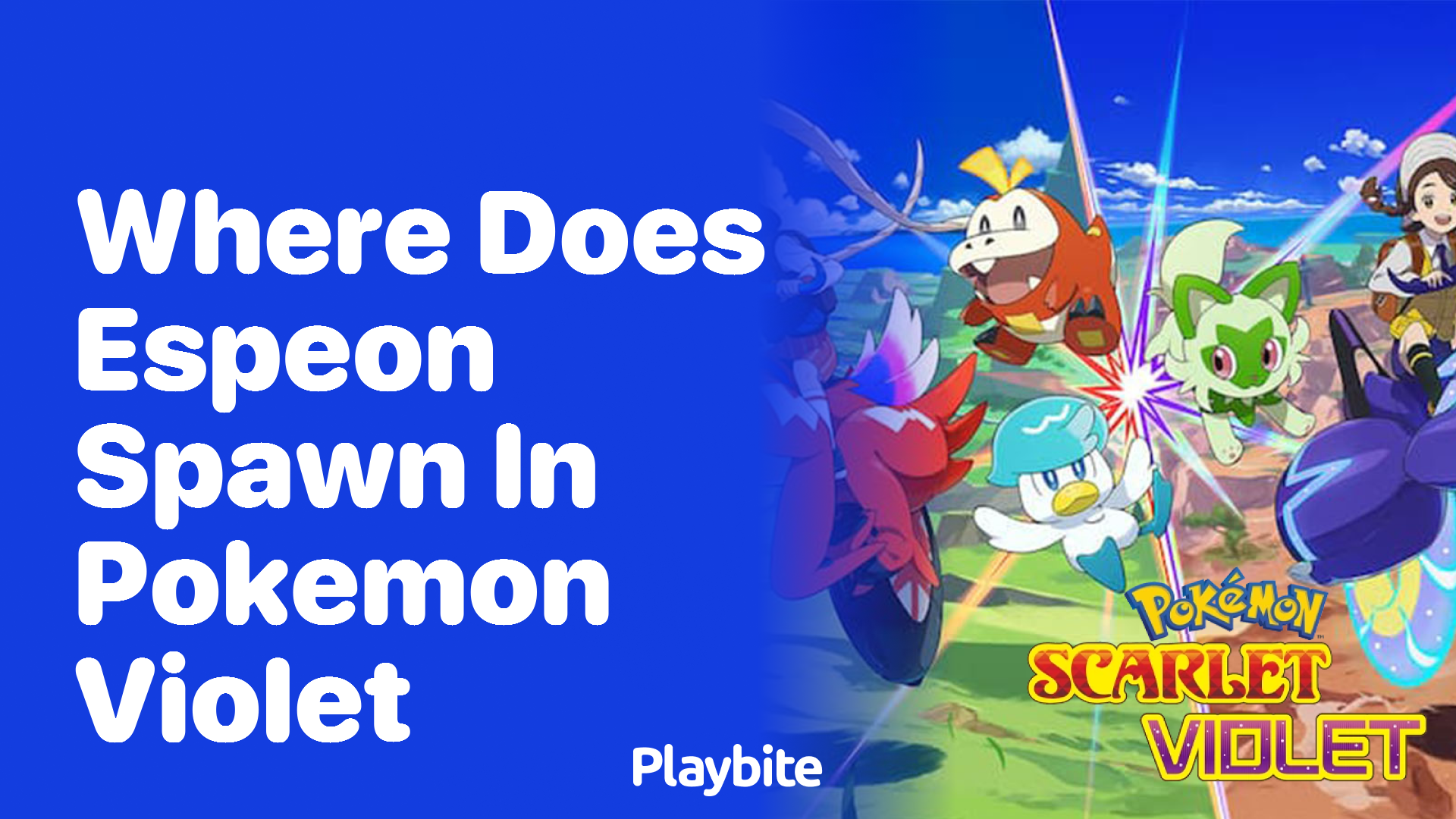 Where does Espeon spawn in Pokemon Violet? - Playbite