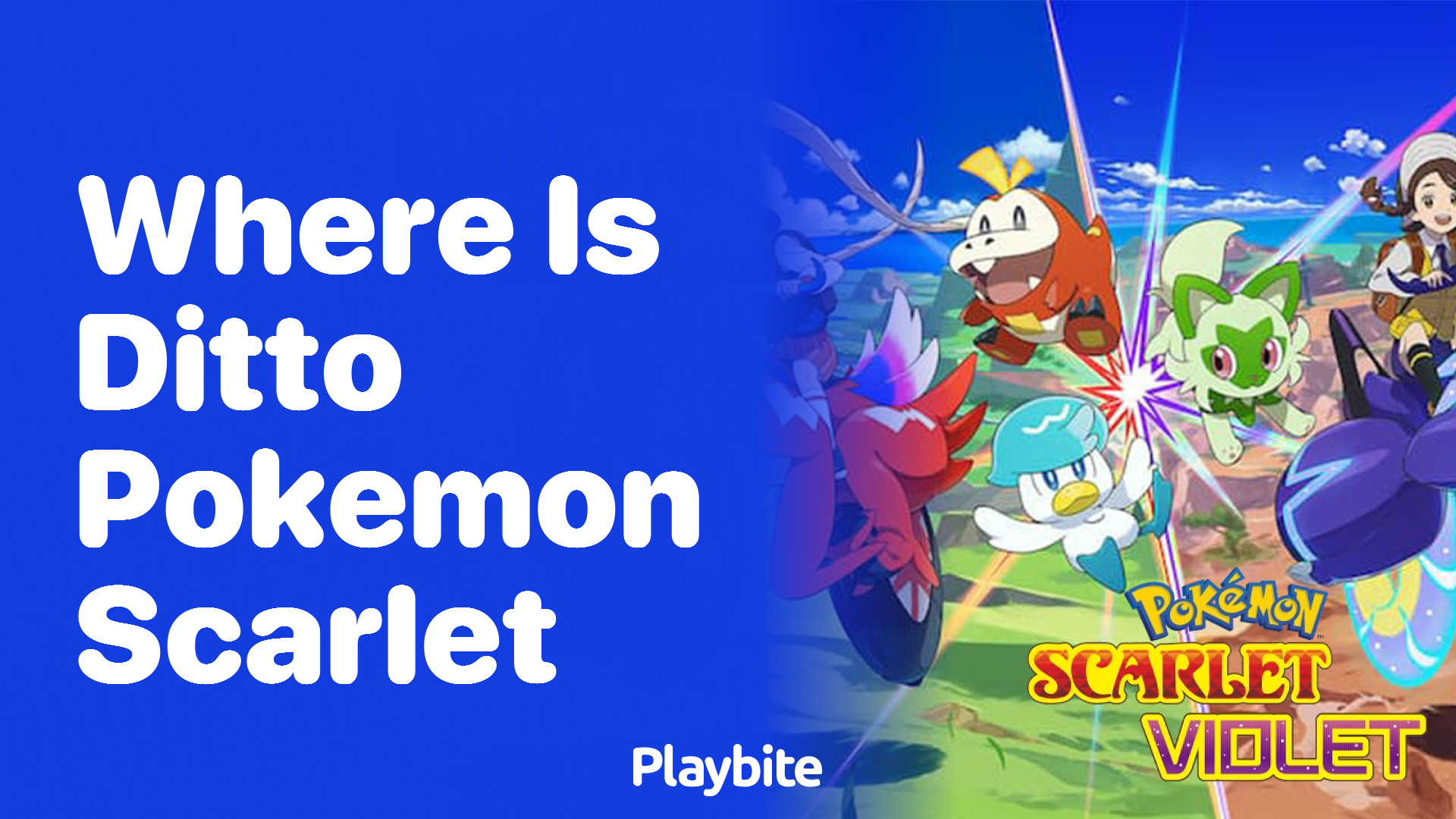 Where is Ditto in Pokemon Scarlet? - Playbite