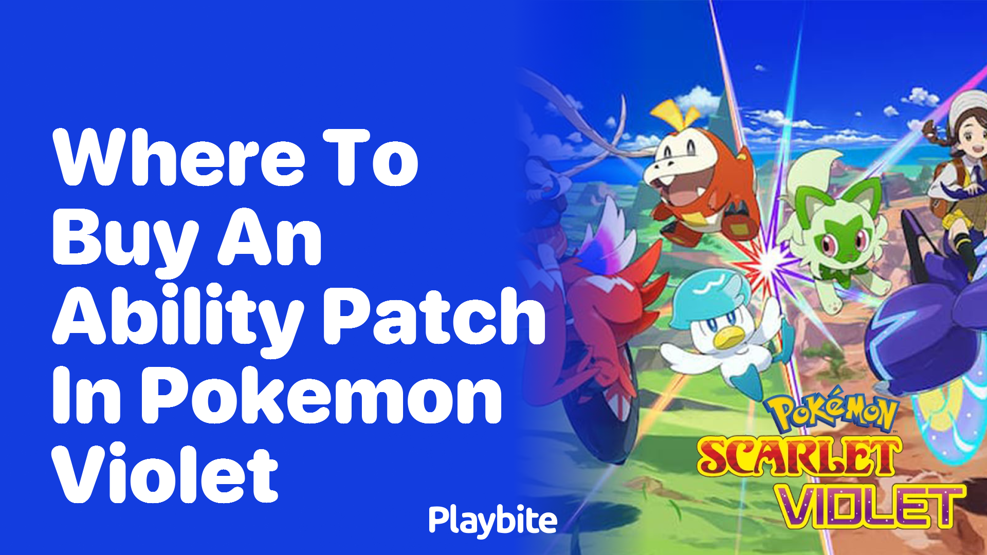 Where to Buy an Ability Patch in Pokemon Violet - Playbite