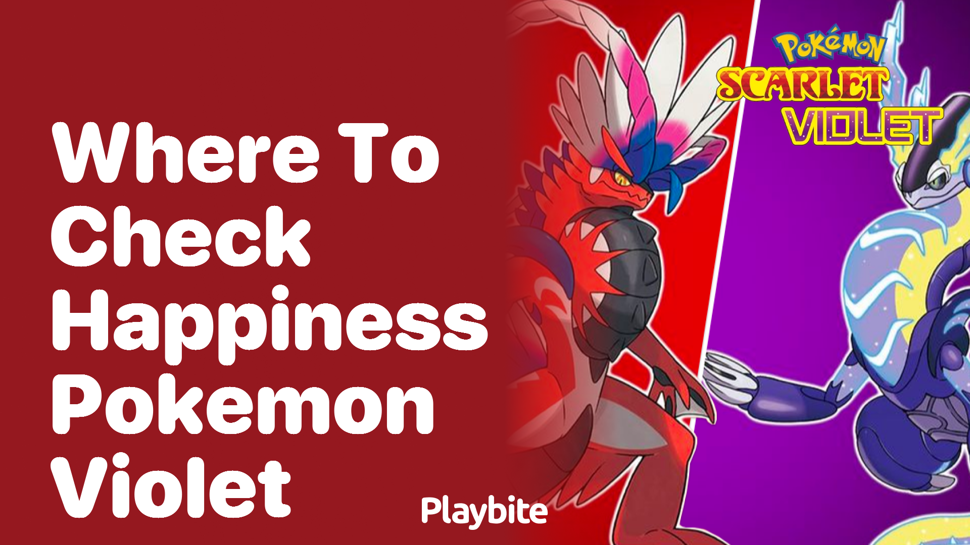 Where to Check Happiness in Pokemon Violet - Playbite
