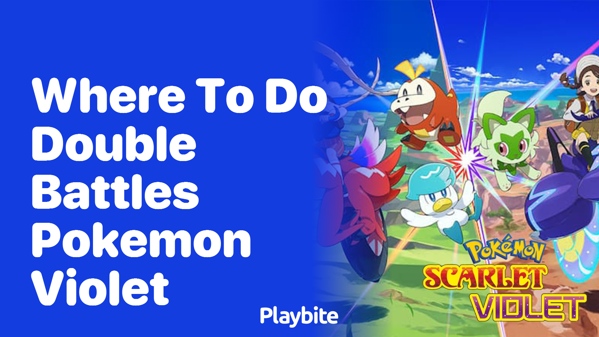 Where to do double battles in Pokemon Violet - Playbite