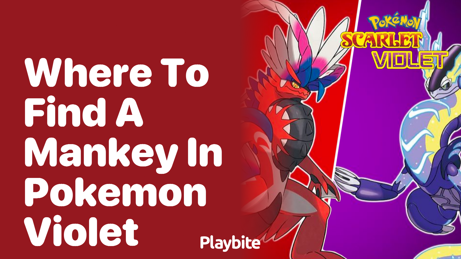 Where to find a Mankey in Pokemon Violet - Playbite