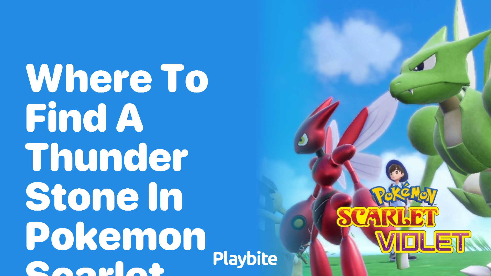 Where to Find a Thunder Stone in Pokemon Scarlet - Playbite