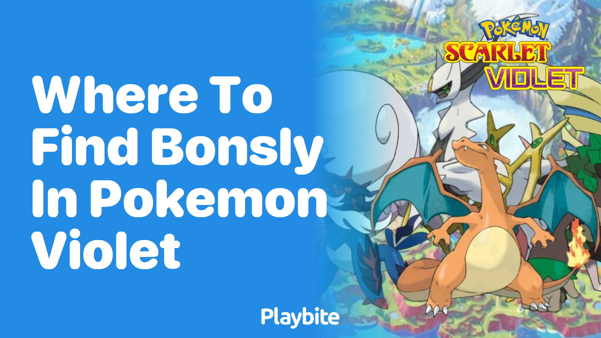 Where to find Bonsly in Pokemon Violet - Playbite