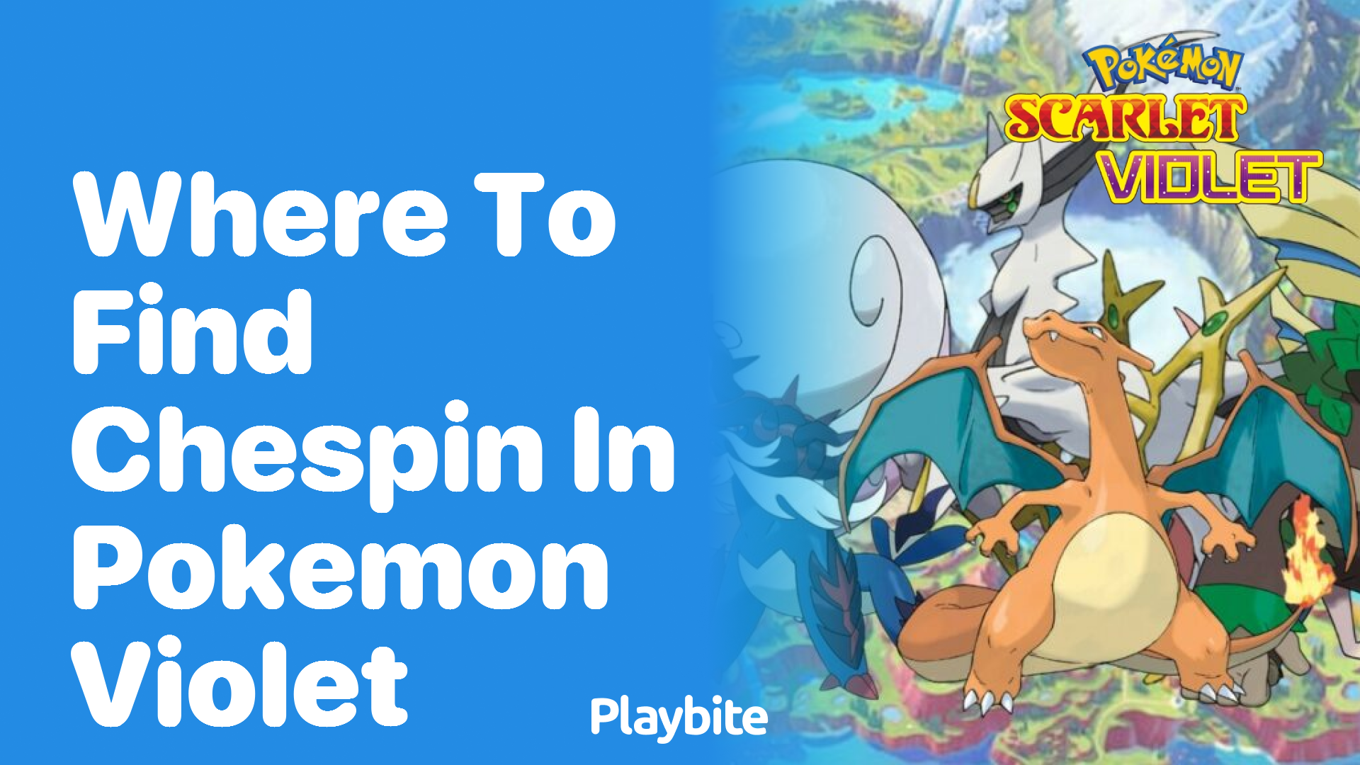 Where to find Chespin in Pokemon Violet - Playbite