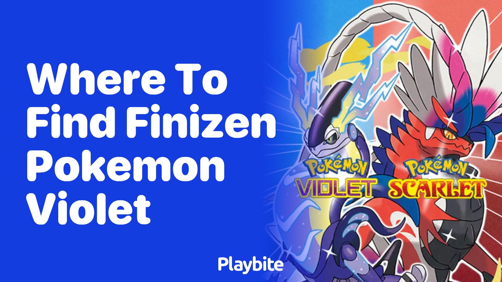 Where to Find Finizen in Pokemon Violet - Playbite