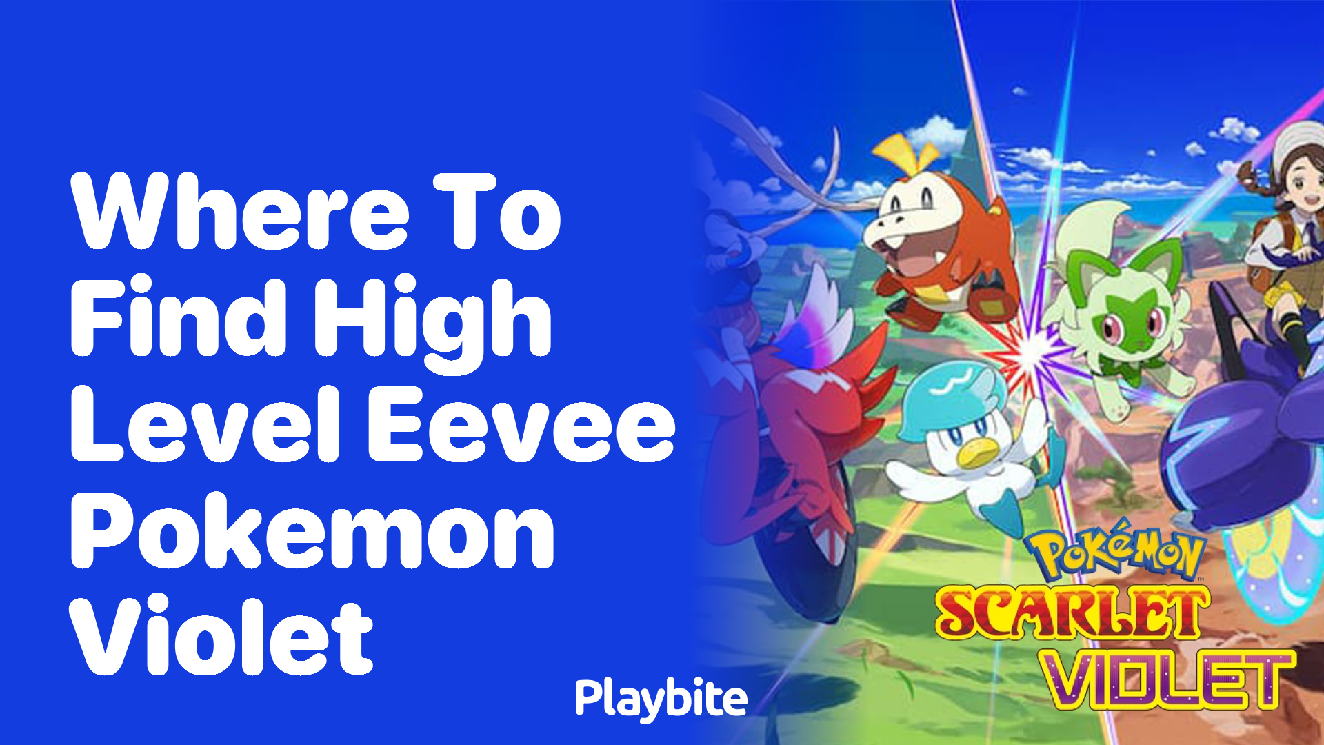 Where to find high-level Eevee in Pokemon Violet - Playbite