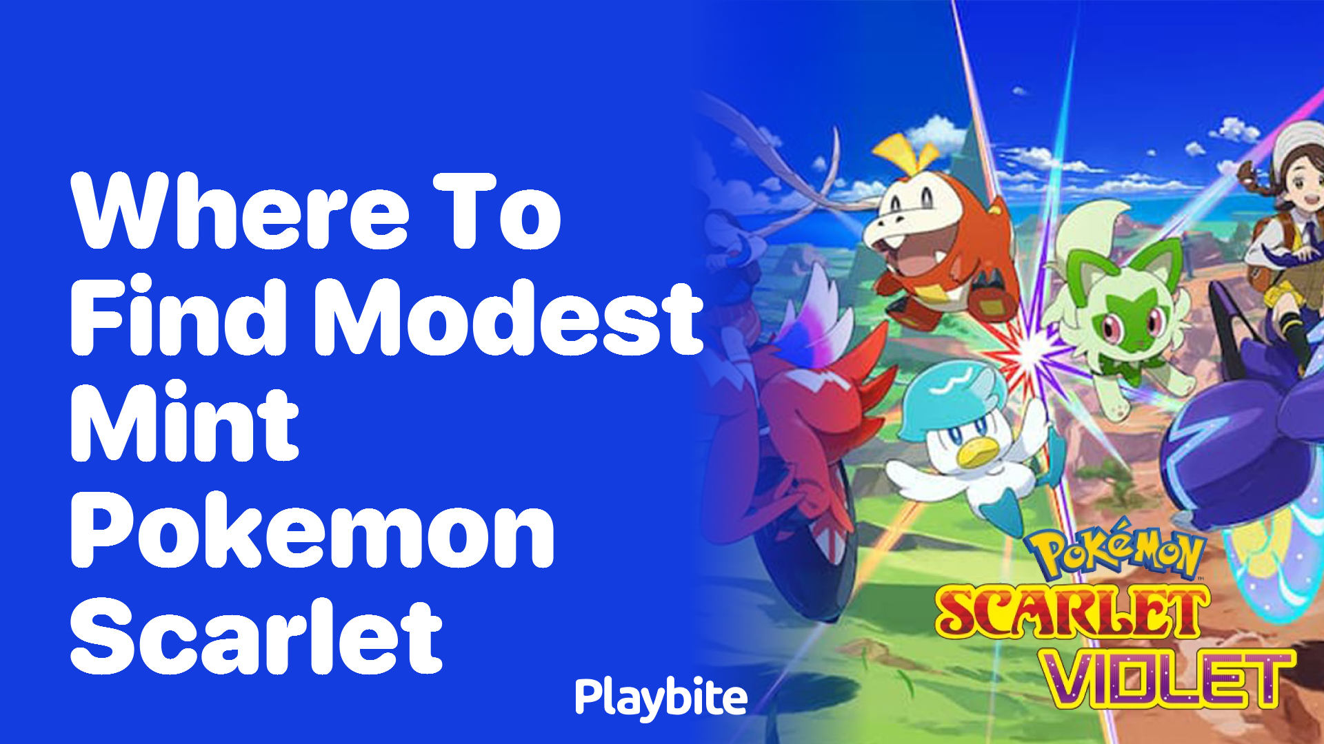 Where to Find Modest Mint in Pokemon Scarlet - Playbite