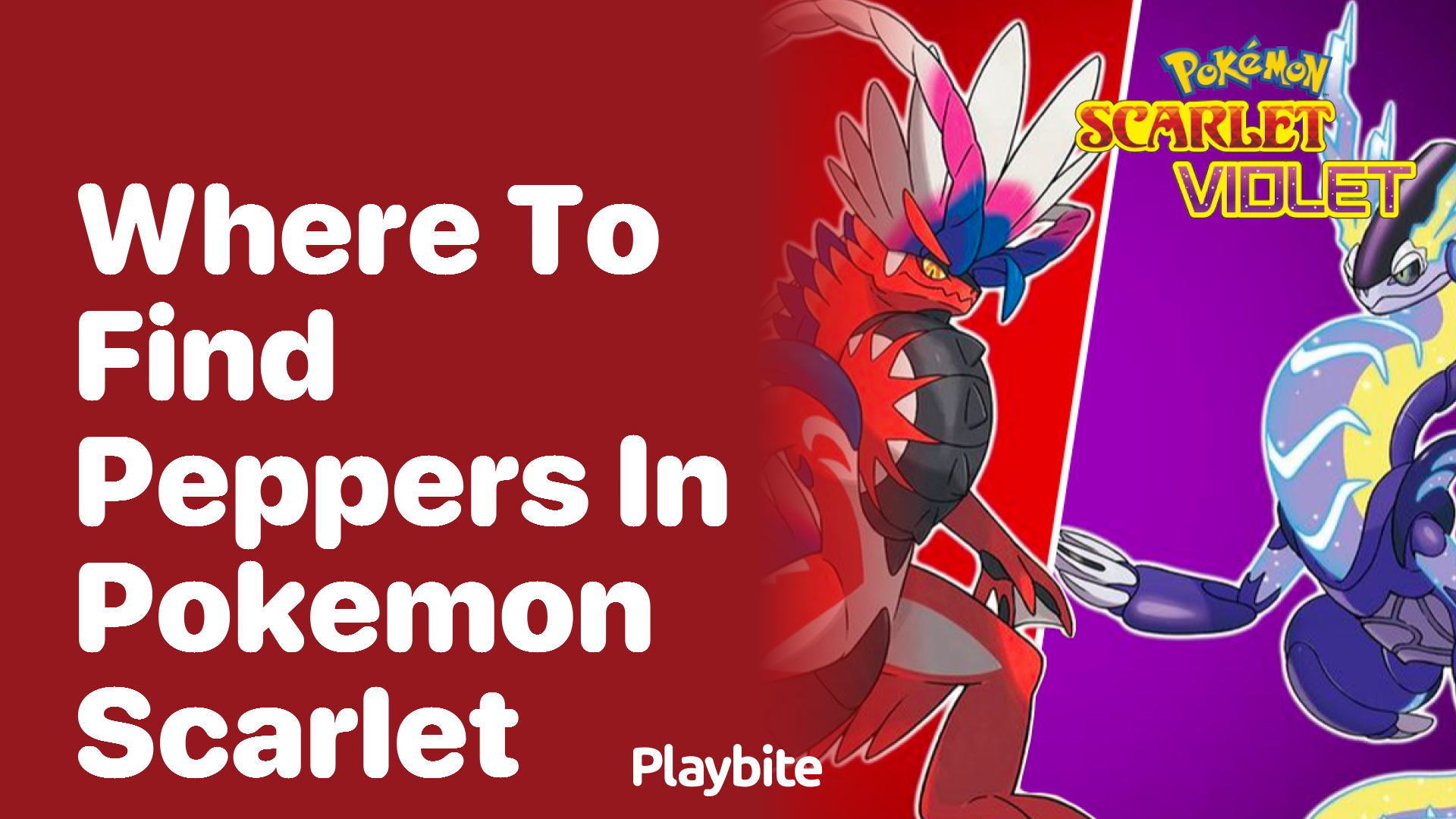 Where to Find Peppers in Pokémon Scarlet - Playbite