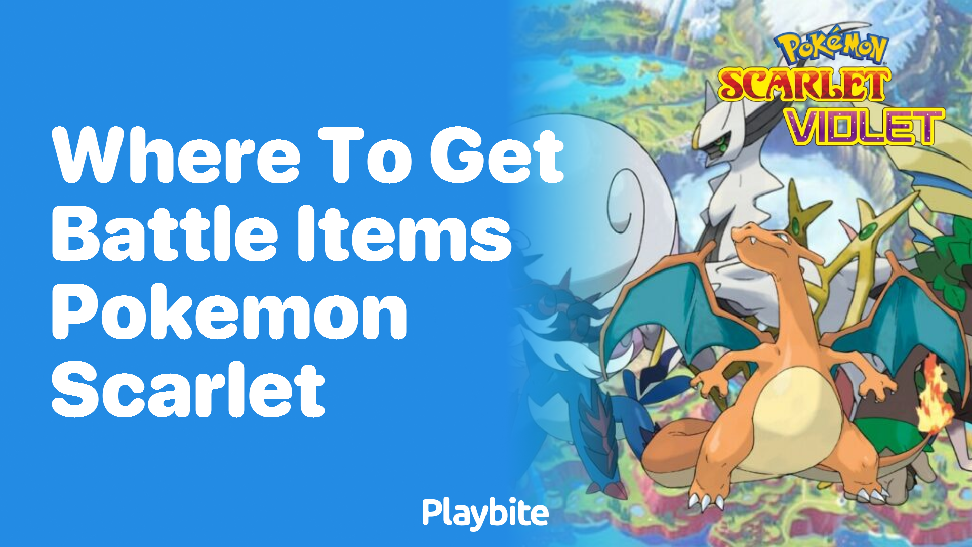 Where to get battle items in Pokemon Scarlet - Playbite