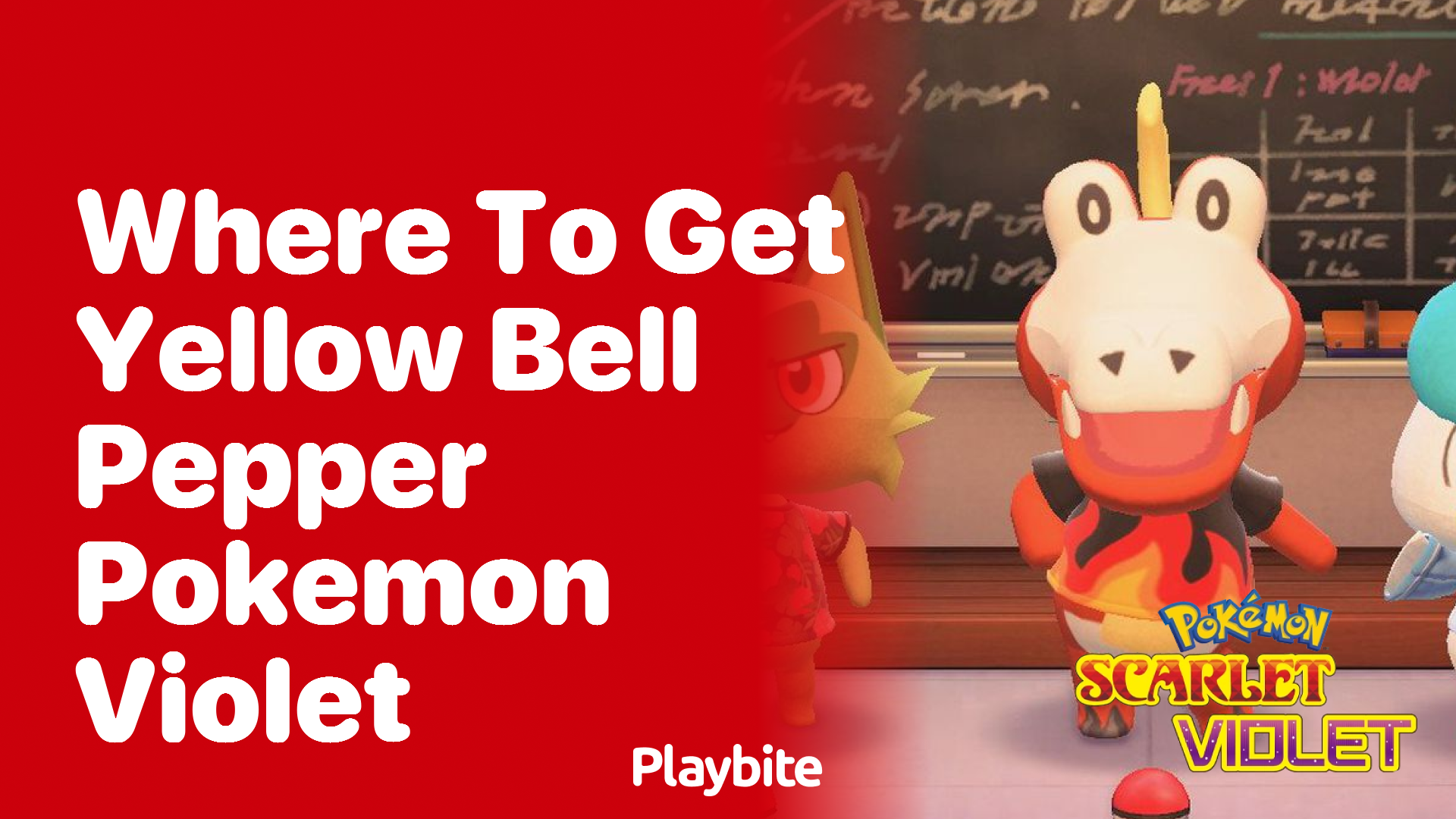 Where to get Yellow Bell Pepper in Pokemon Violet - Playbite