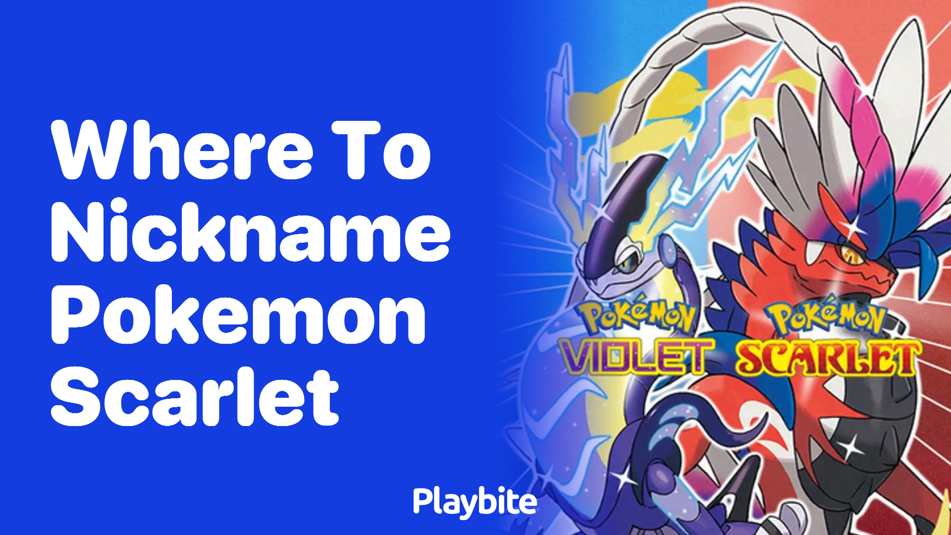 Where to Nickname Your Pokémon in Pokémon Scarlet - Playbite