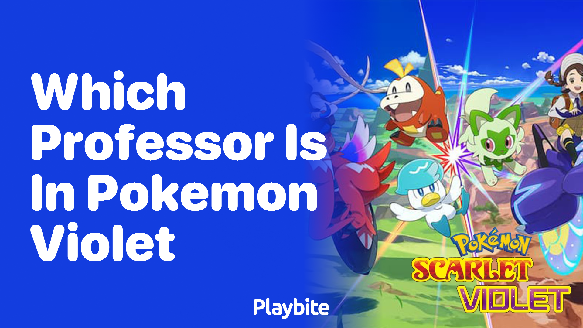 Which professor is in Pokemon Violet? - Playbite