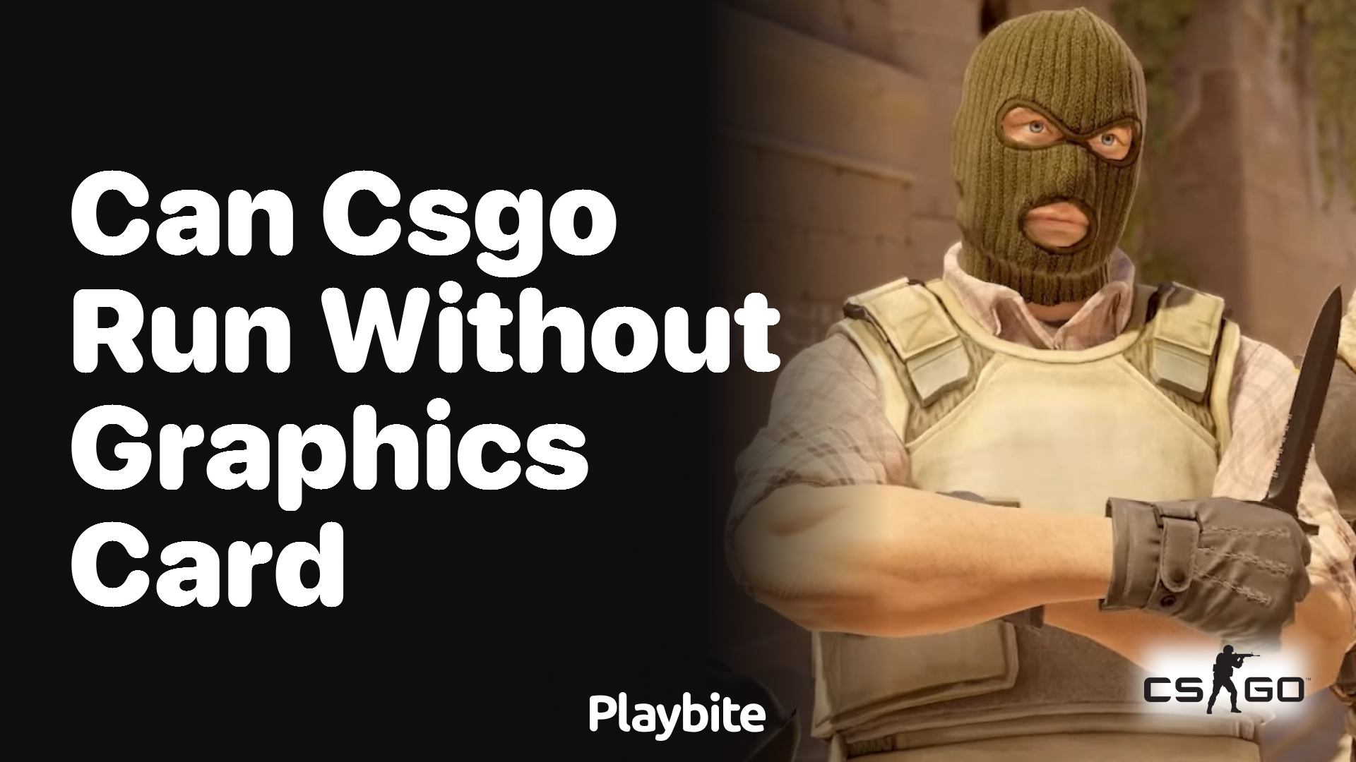 Can CS:GO run without a graphics card? - Playbite