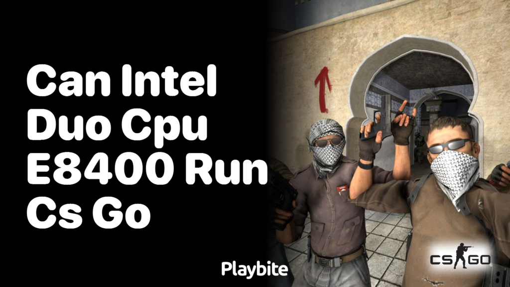 Can an Intel Duo CPU E8400 run CS:GO? - Playbite