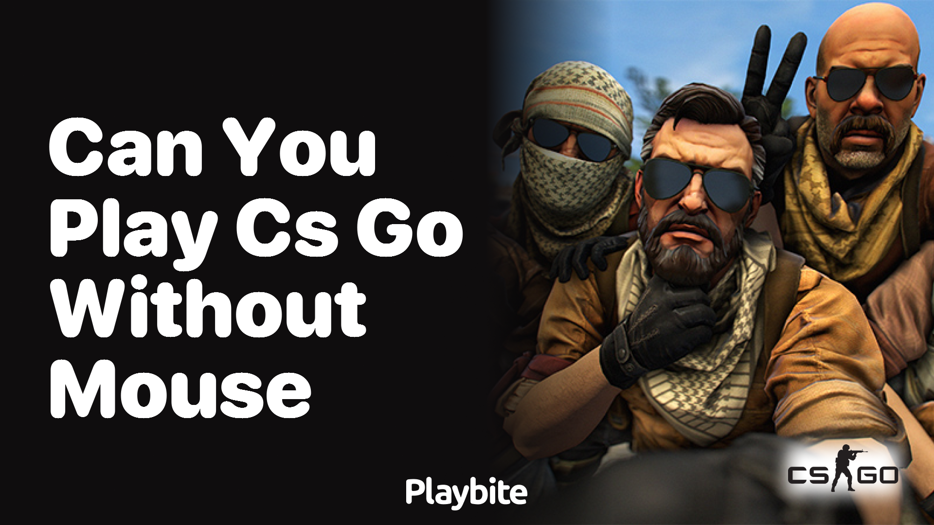 Can you play CS:GO without a mouse? - Playbite
