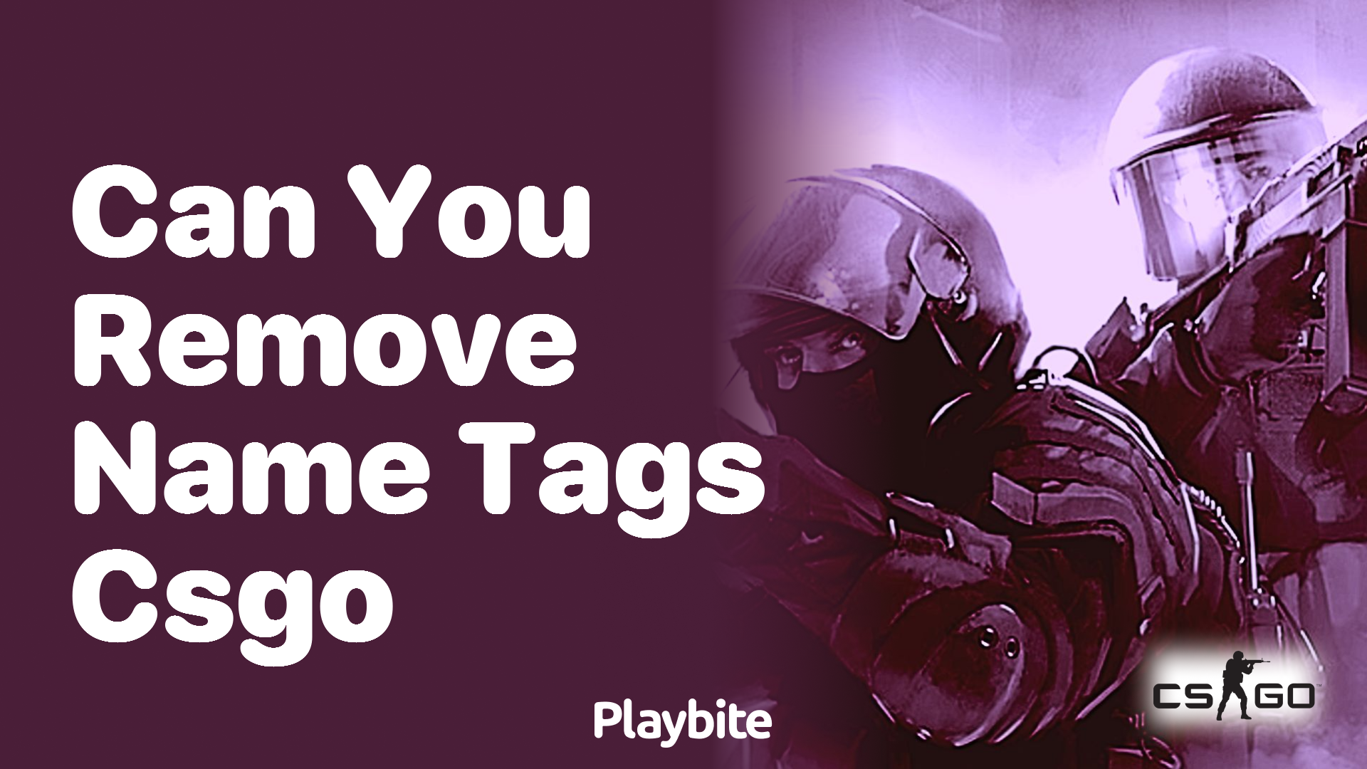 Can you remove name tags in CSGO? - Playbite
