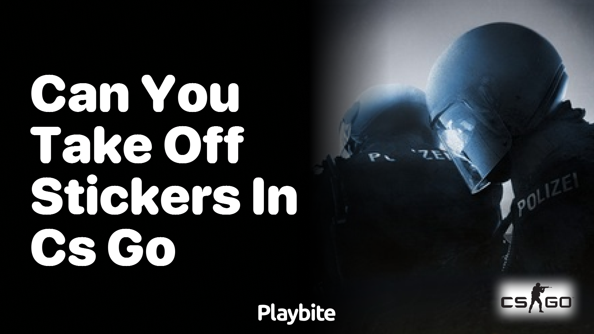 Can you take off stickers in CS:GO? - Playbite