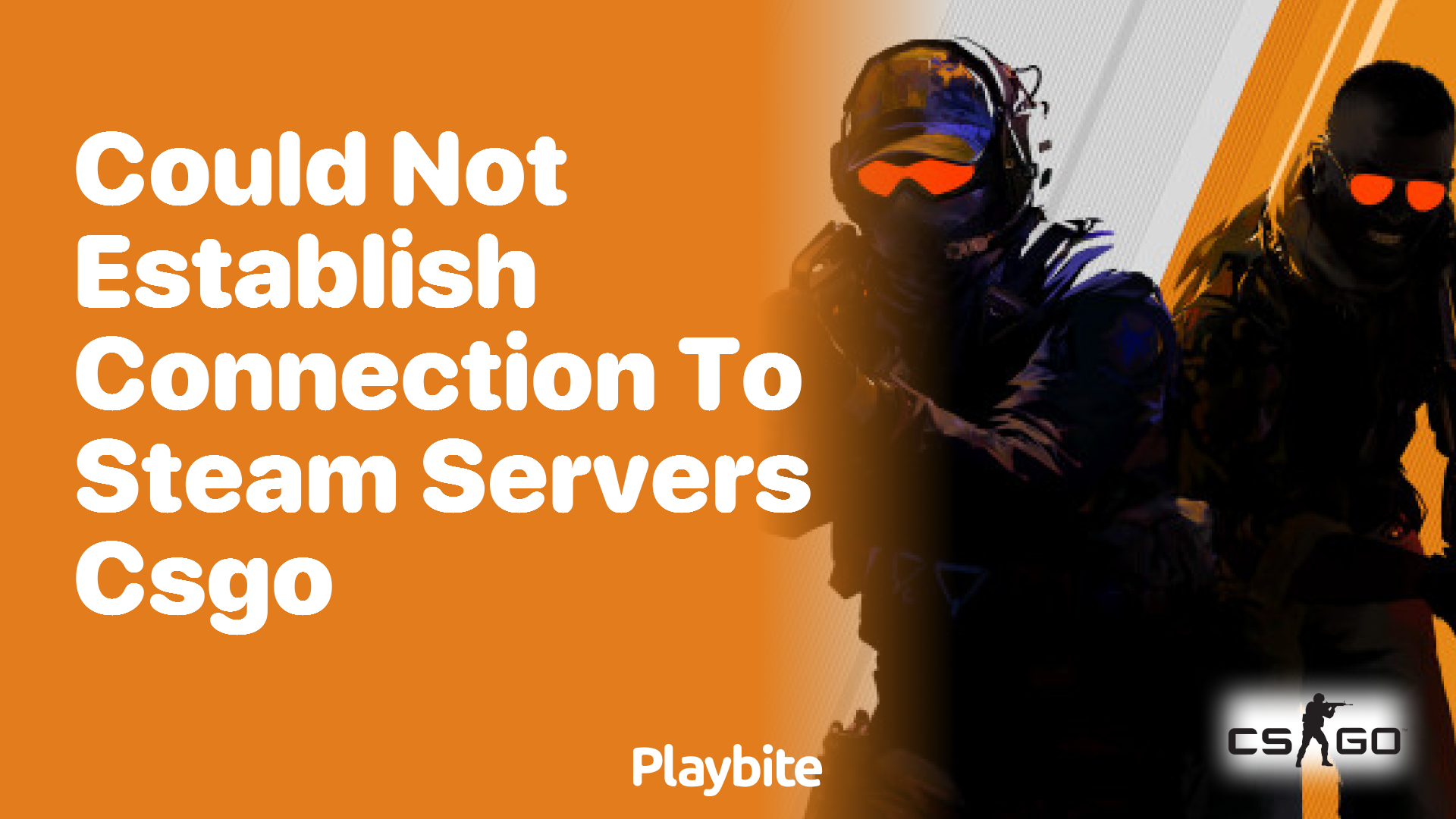 Could not establish connection to steam servers CSGO: how to fix? - Playbite