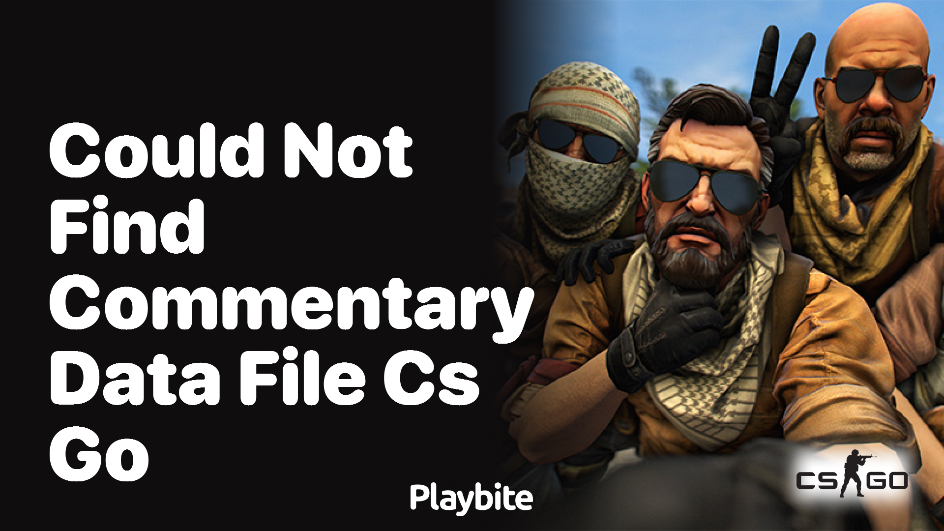 Couldn't Find Commentary Data File in CS:GO? - Playbite