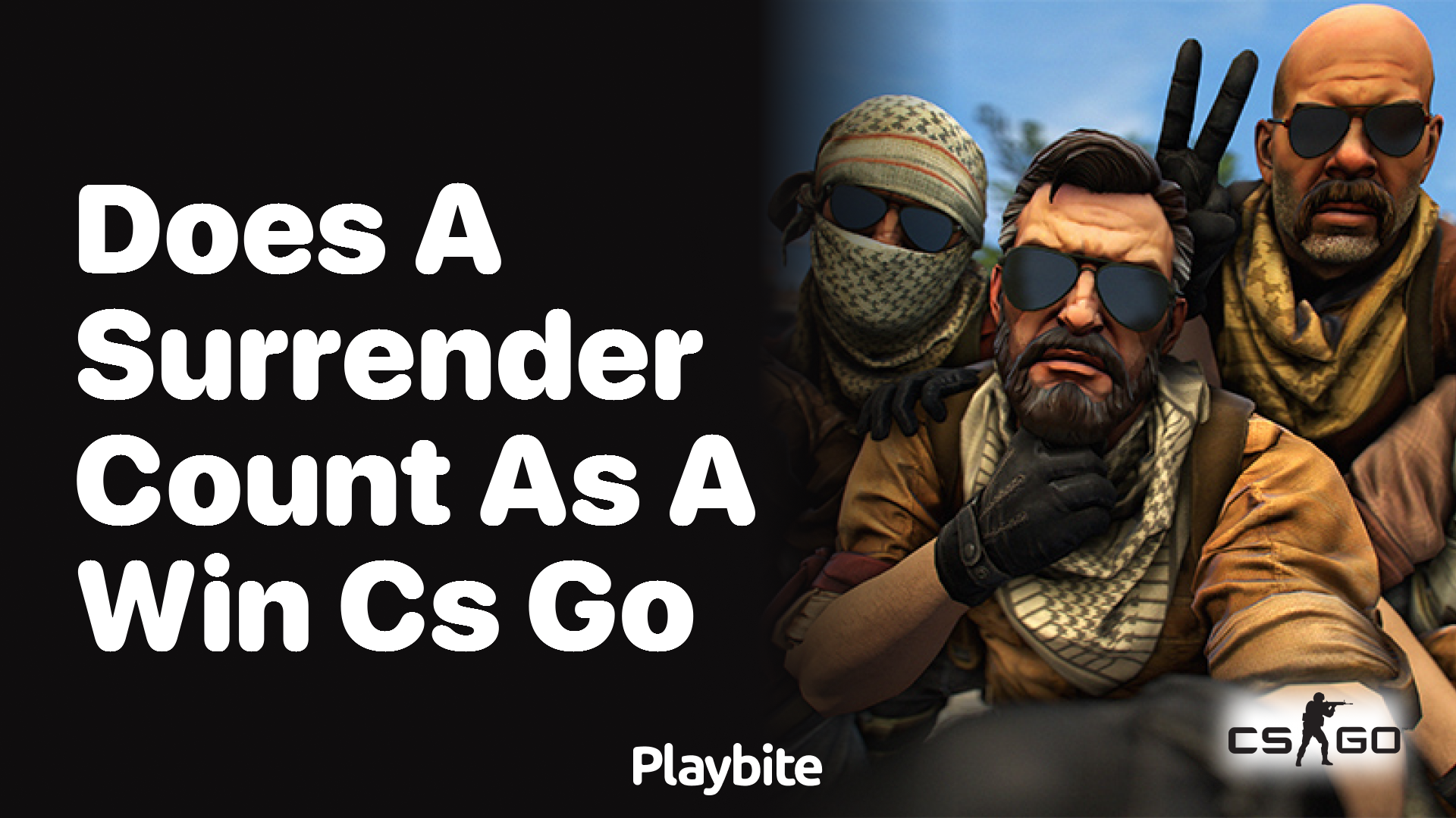 Does a surrender count as a win in CS:GO? - Playbite