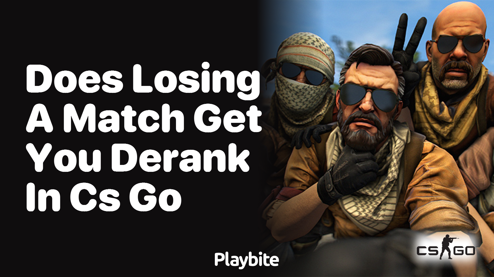 Does losing a match get you deranked in CS:GO? - Playbite