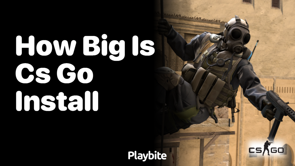 How big is the CS:GO install? - Playbite