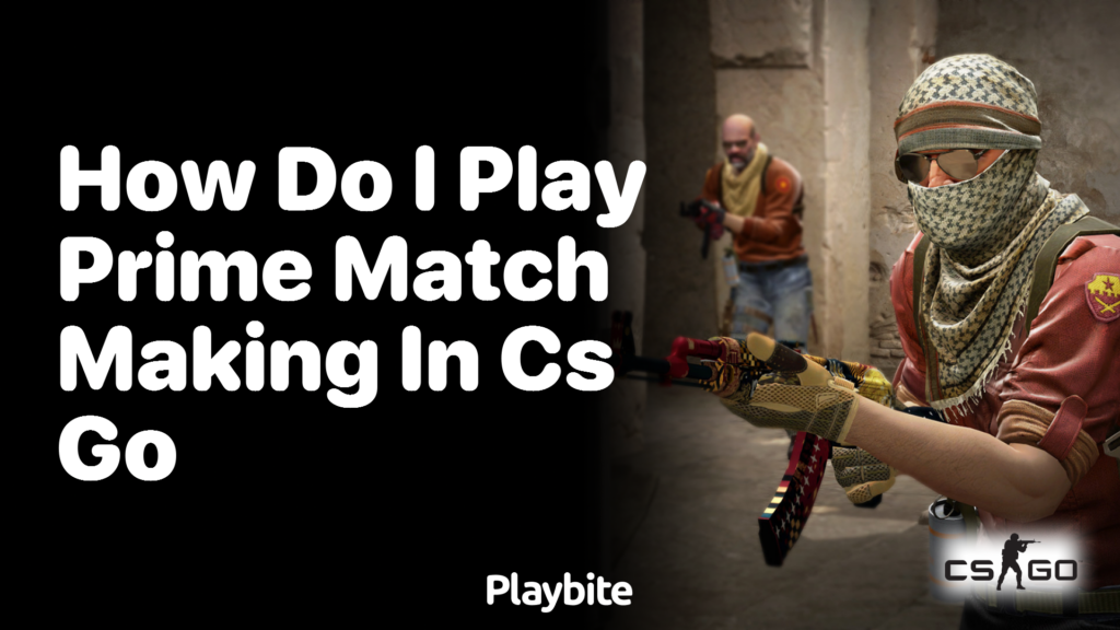 How do I play Prime Matchmaking in CS:GO? - Playbite