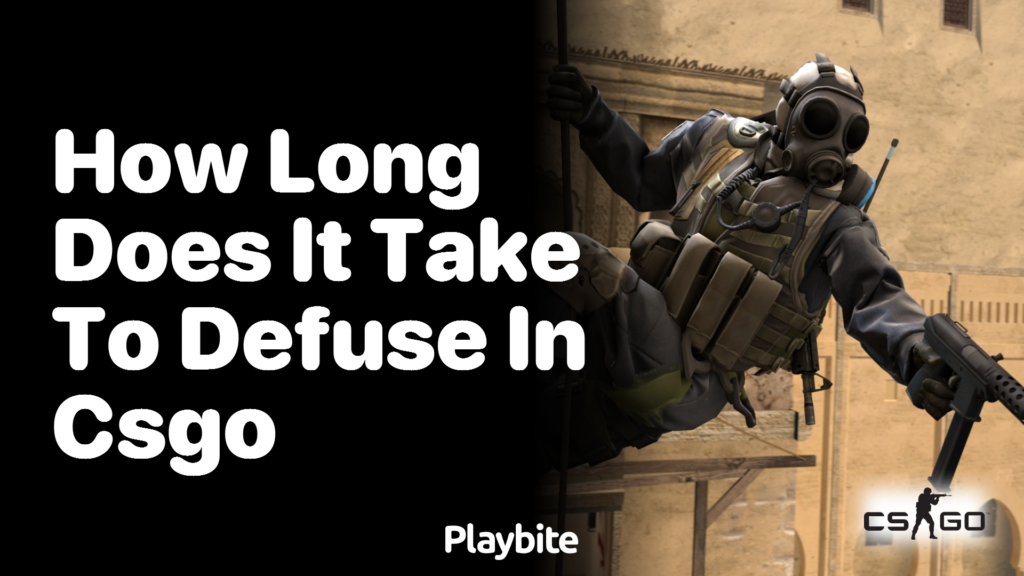 How long does it take to defuse a bomb in CS:GO? - Playbite