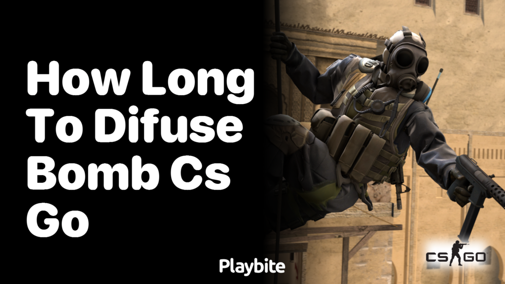 How long does it take to diffuse a bomb in CS:GO? - Playbite