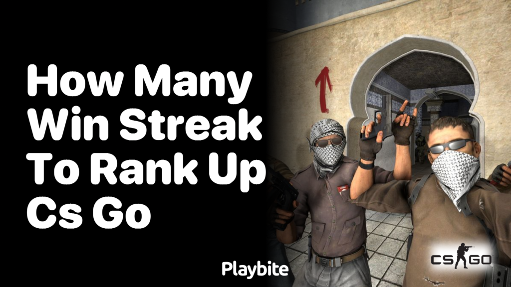 How Many Win Streaks Do You Need to Rank Up in CS:GO? - Playbite