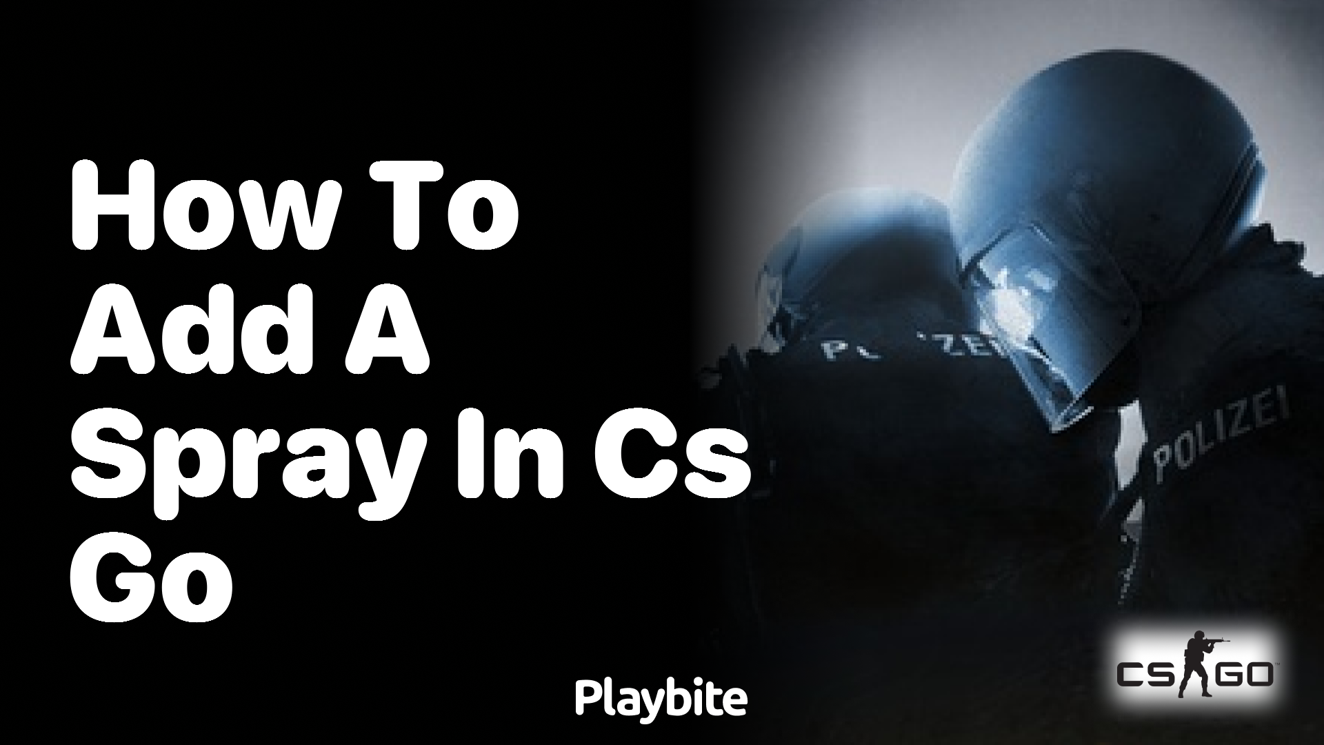 How to add a spray in CS:GO - Playbite